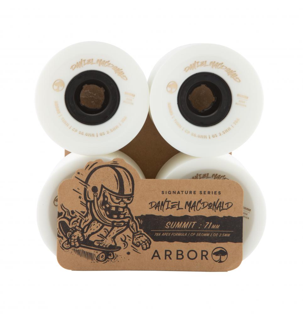 Arbor Signature Wheel Summit Daniel MacDonald 78a White 71 MM – Xboards